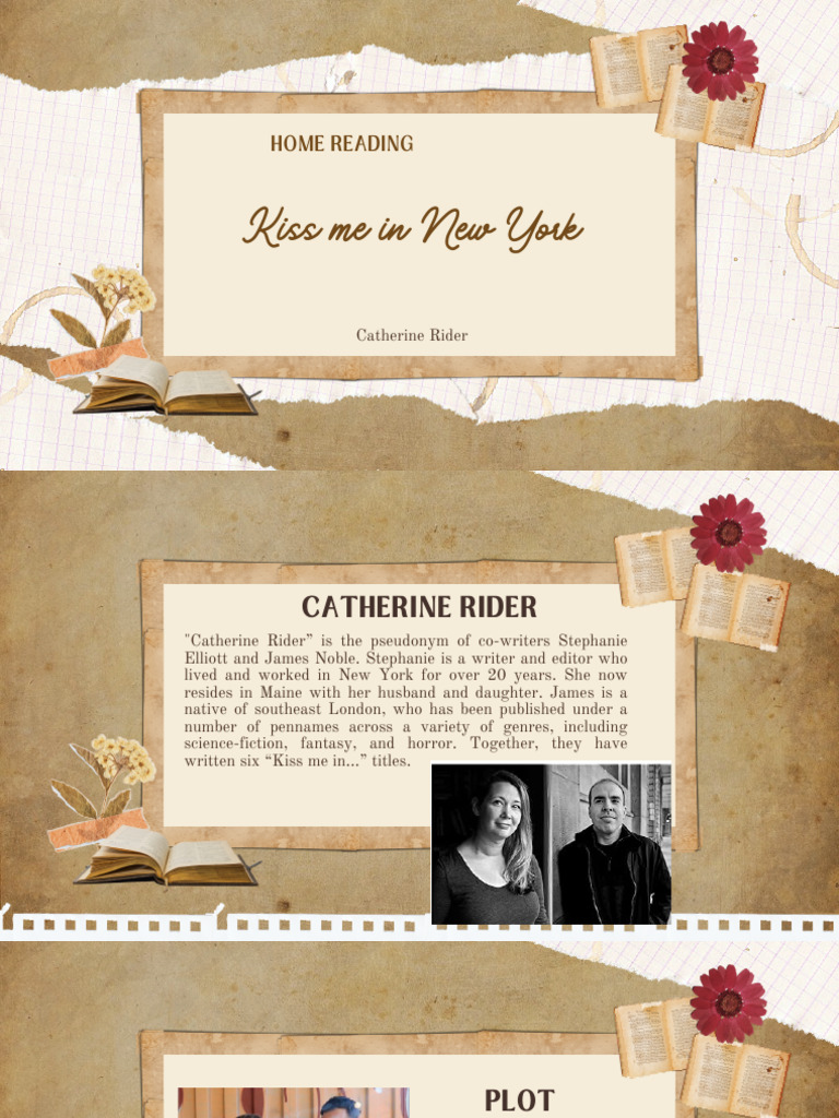 Brown Cream Scrapbook Reading Through Time Presentation | PDF