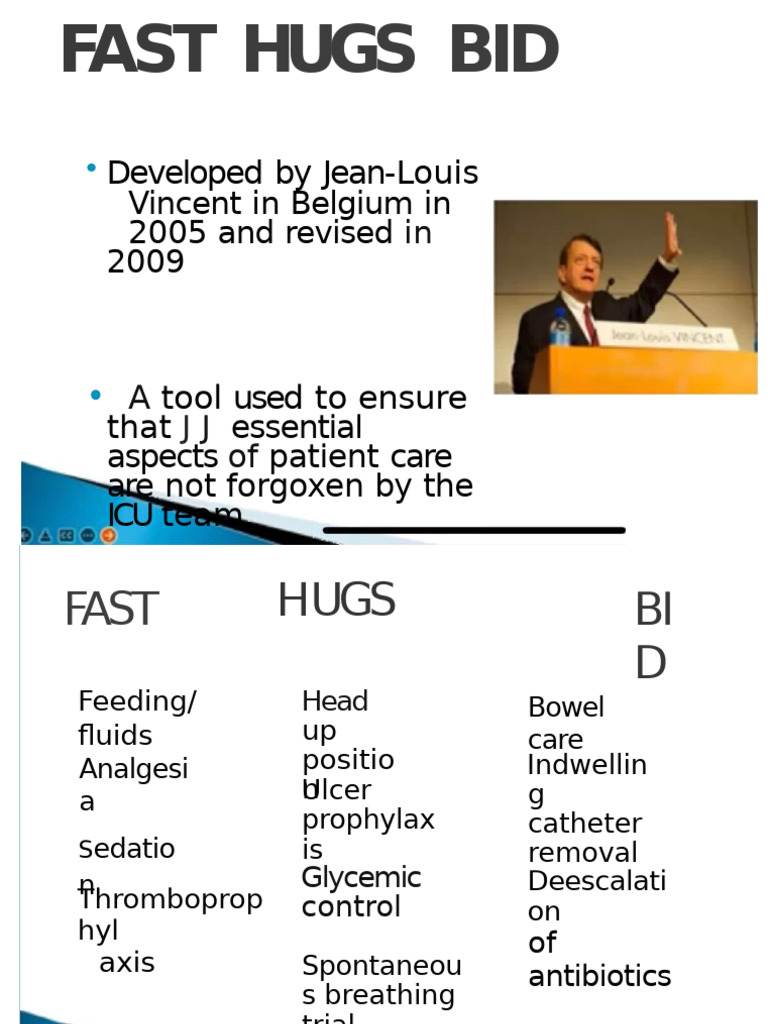 FAST HUGS BID Protocol for ICU Care | PDF | Thrombosis | Medical ...