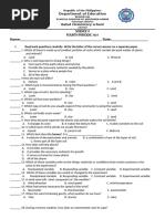 Grade 4 Science Quiz with Answers | PDF | Earth | Sun
