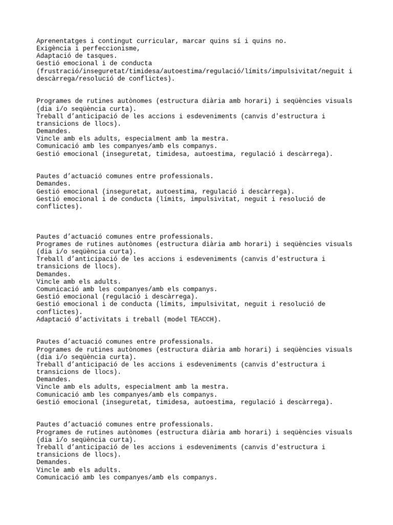 Objectius Acords Exemple | PDF