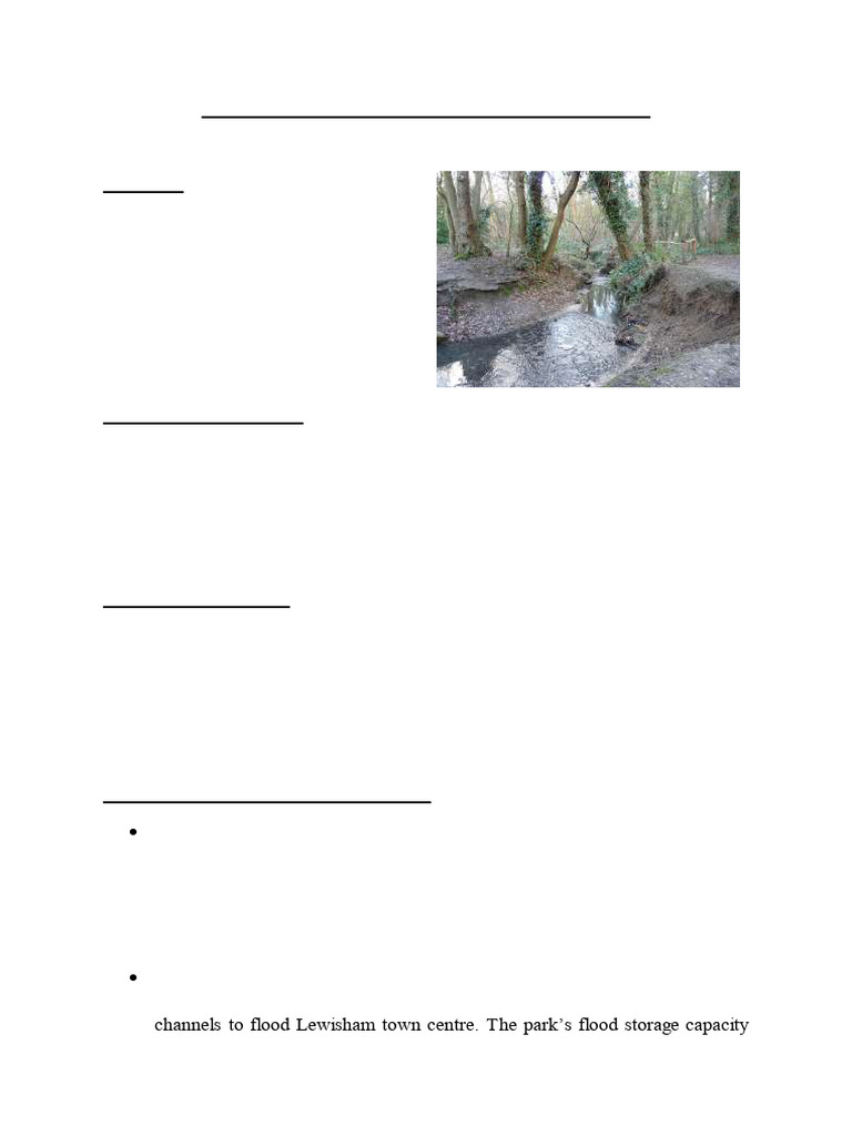 River Quaggy Soft Engineering Restoration | PDF | River | Hydrology