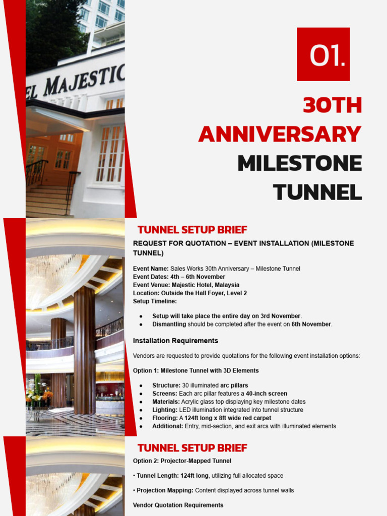 Milestone Tunnel Event Brief | PDF | Tunnel