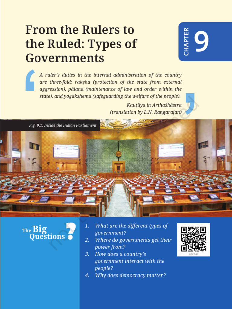 Types of Government: Class 7 Overview | PDF | Democracy | Political ...