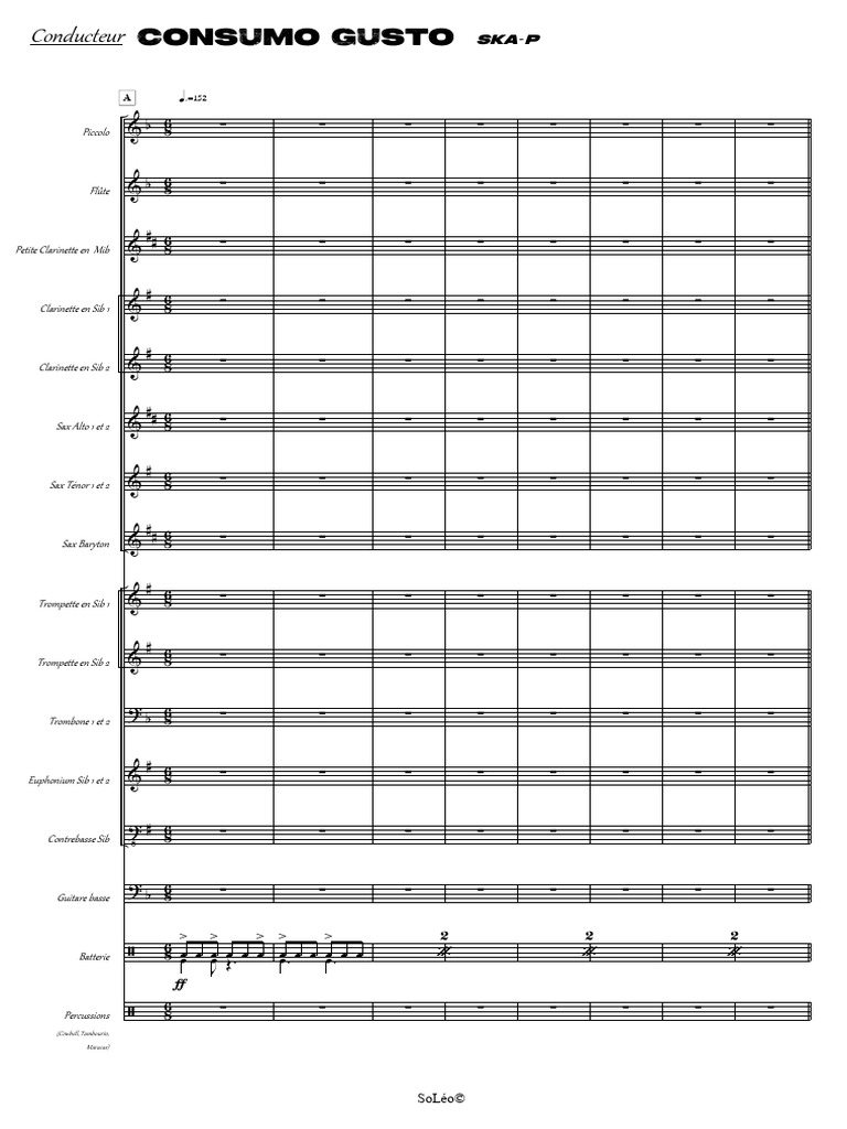 Conducteur de Consumo Gusto | PDF | Fanfares | Musique