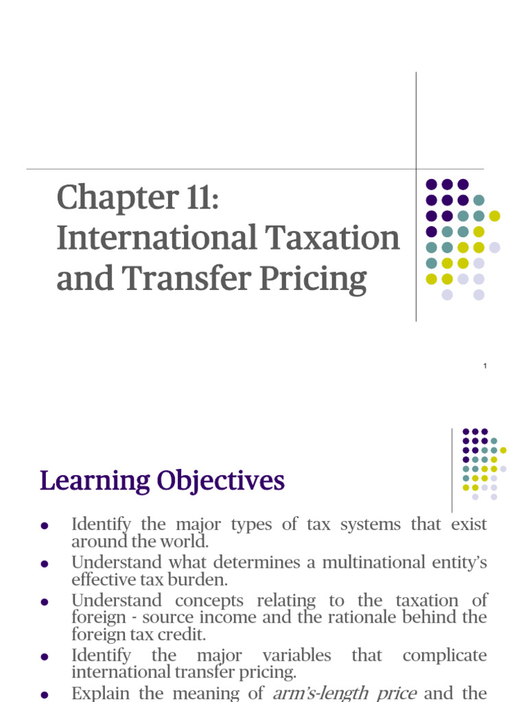 International Taxation & Transfer Pricing Guide | PDF | Taxes ...