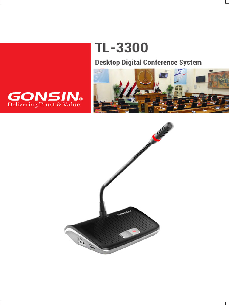 TL-3300 Conference System 20230831 | PDF | Microphone | Headphones