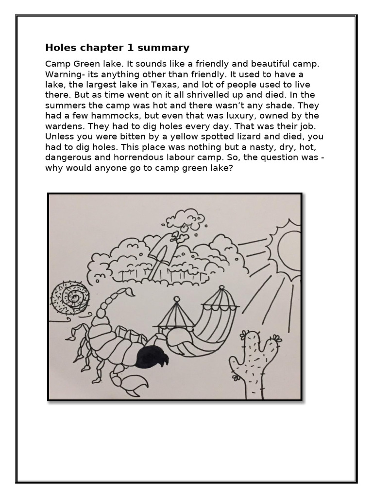 Holes Chapter 1 Summary | PDF