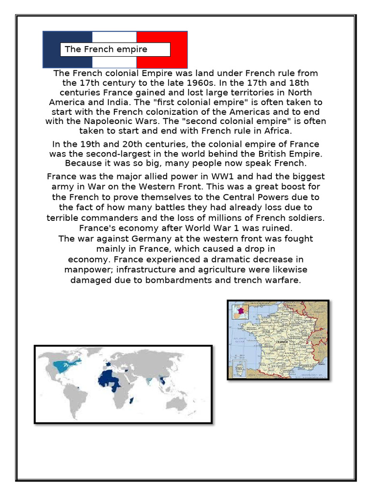 French Colonial Empire Overview | PDF