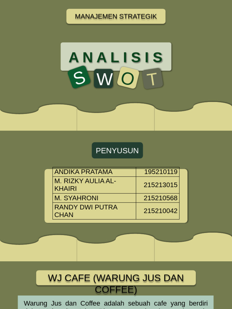 Analisis Swot WJ Cafe | PDF