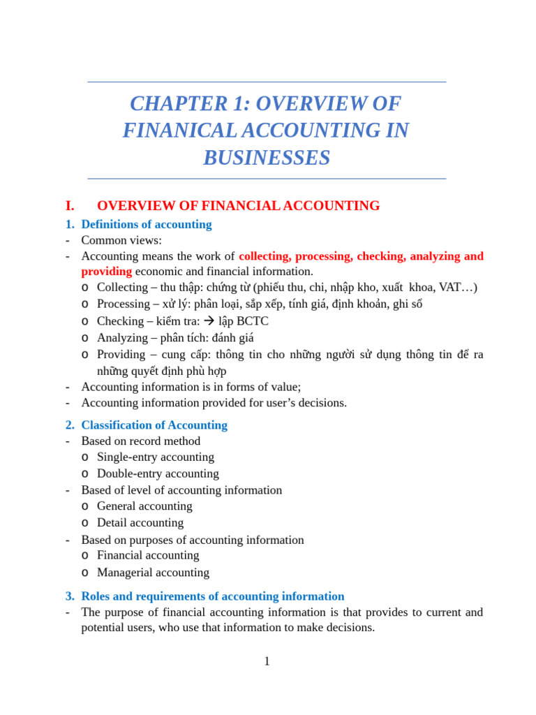 Financial Accounting Overview and Principles | PDF | Depreciation ...