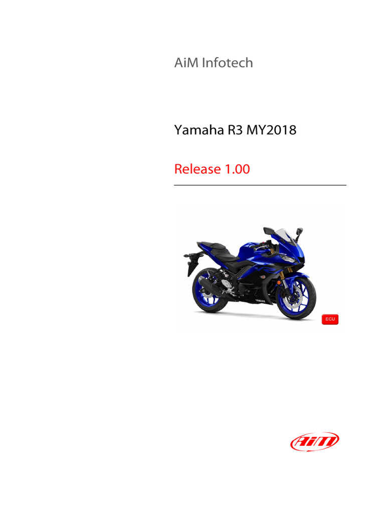 Yamaha R3 MY2018 Dashboard Guide | PDF