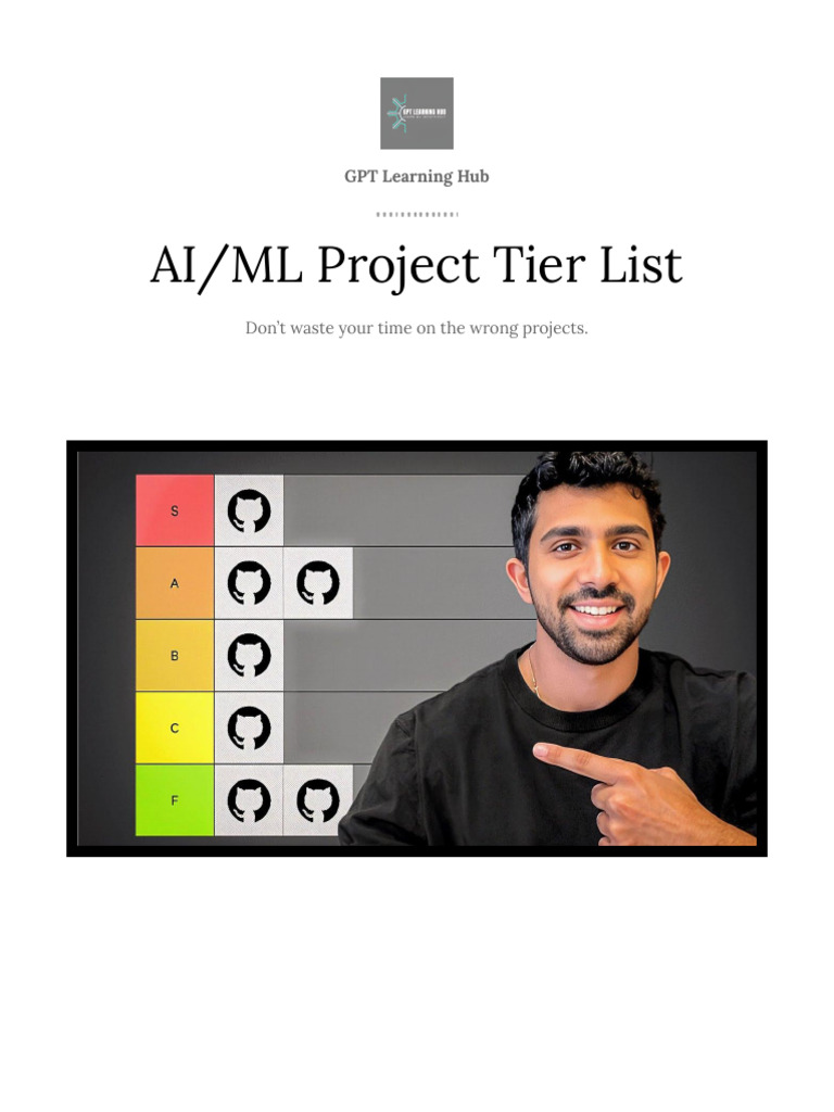 AI - ML Project Tier List | PDF | Artificial Intelligence | Intelligence (AI) & Semantics