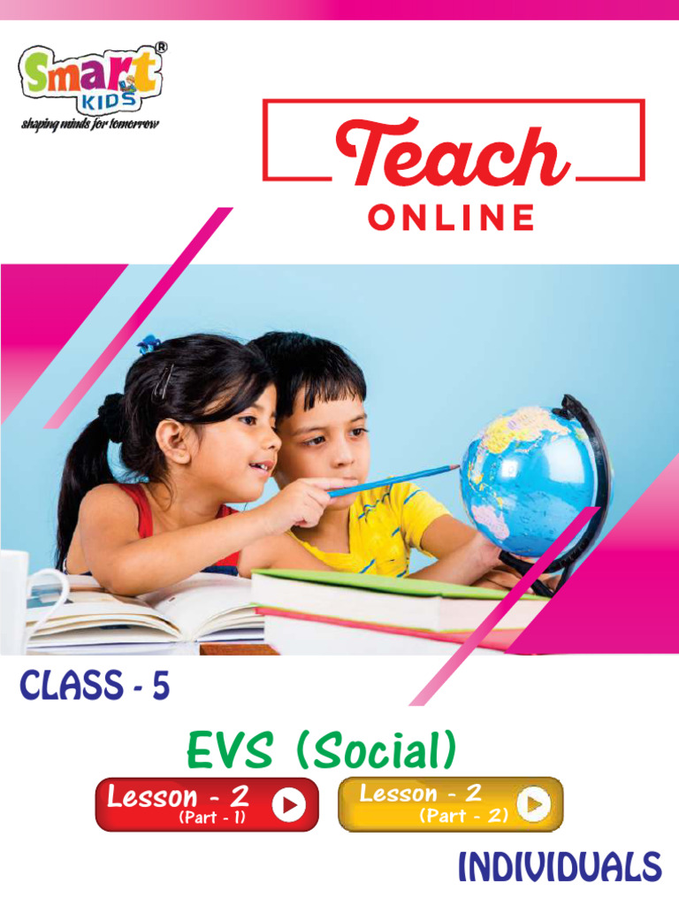 Class - 5 Lesson - 2 EVS (Social) (Part - 1) Individuals | PDF | Family