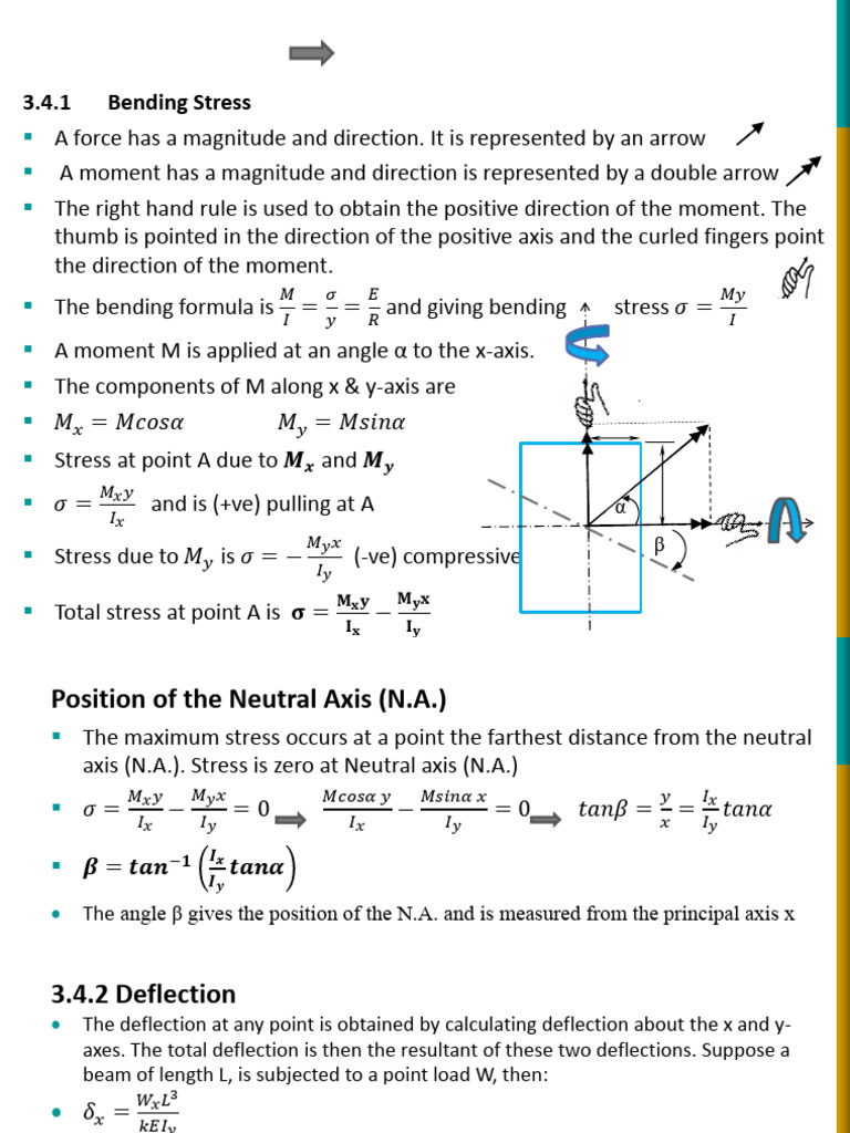 Unsymmetrical Bending X and y Axis of Symmetry #5 | PDF | Bending ...