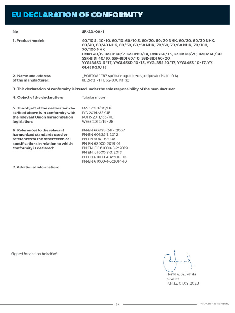 Portos S-40/10 User Manual | PDF