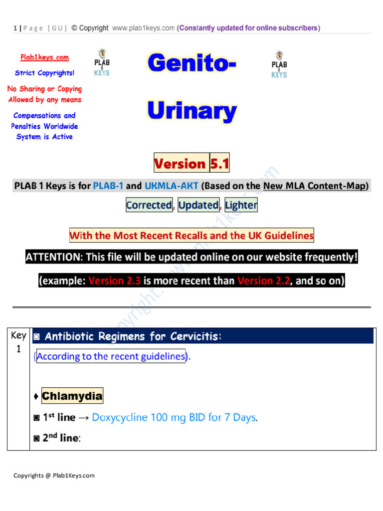 Genitourinary | PDF
