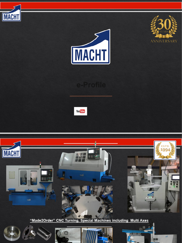 MACHT's Machines & Automation Division 2024 | PDF | Numerical Control ...