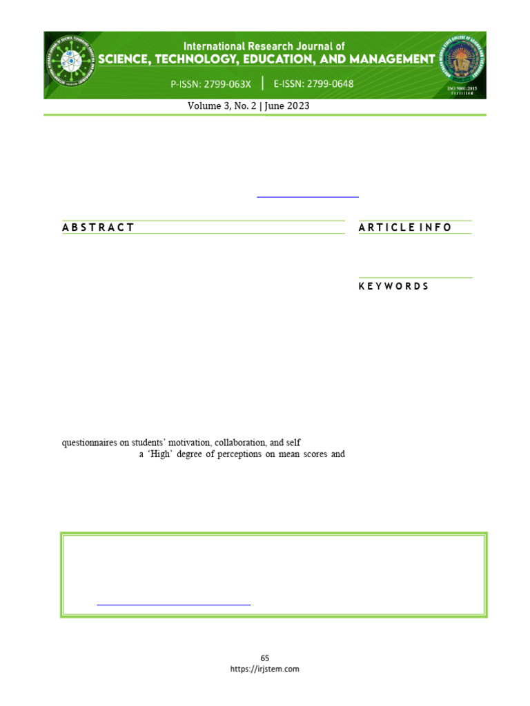 STAD learning model in biology classroom | PDF | Learning | Teachers