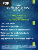 Pre-Calculus Symbols Overview | PDF