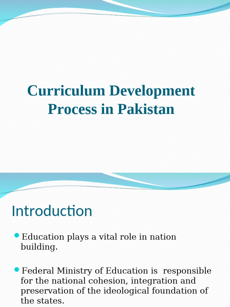 Curriculum Development Process in Pakistan | PDF | Curriculum ...
