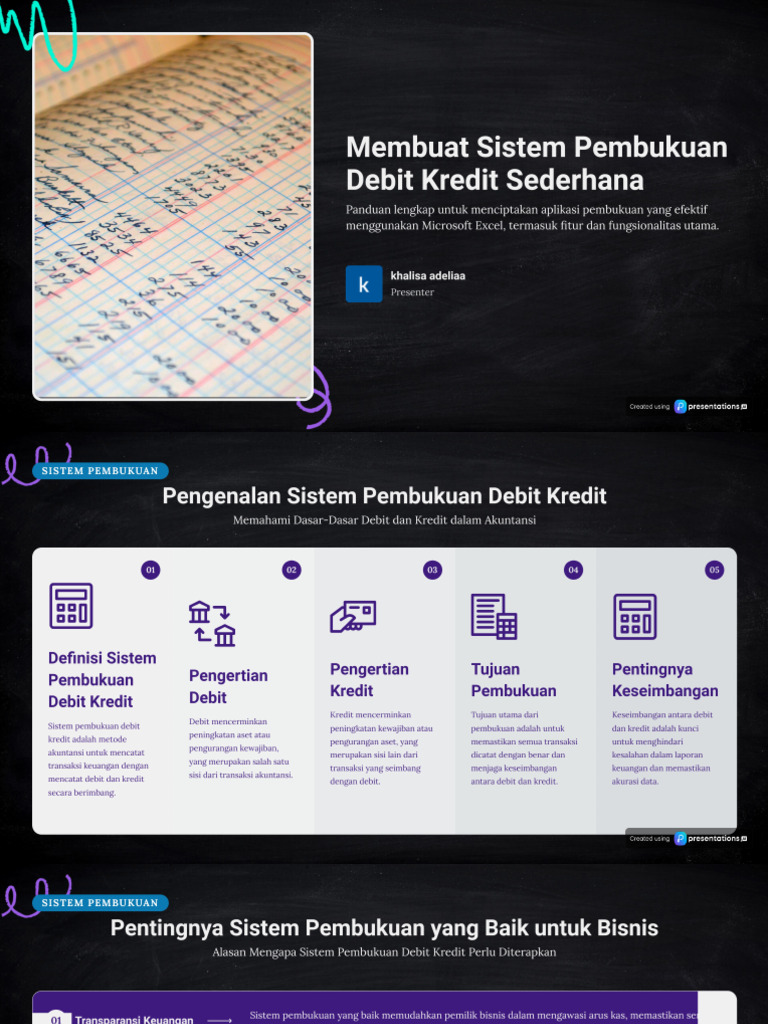 Creating A Simple Debit Credit Balance Bookkeeping System in Microsoft Excel | PDF