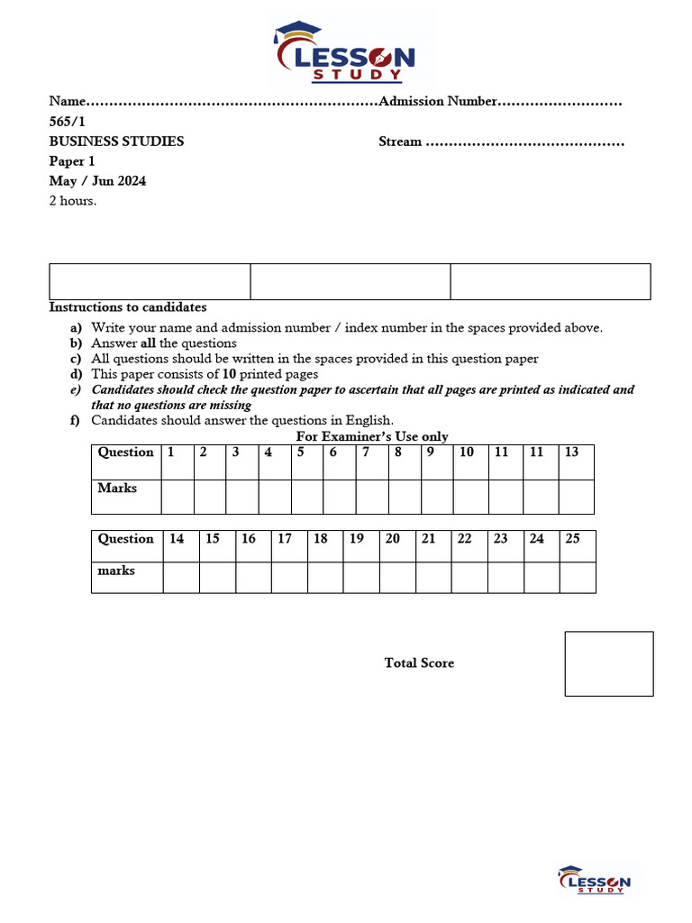 Series 6 Paper 1 2024 Q&a | PDF | Cost Of Living | Labour Economics