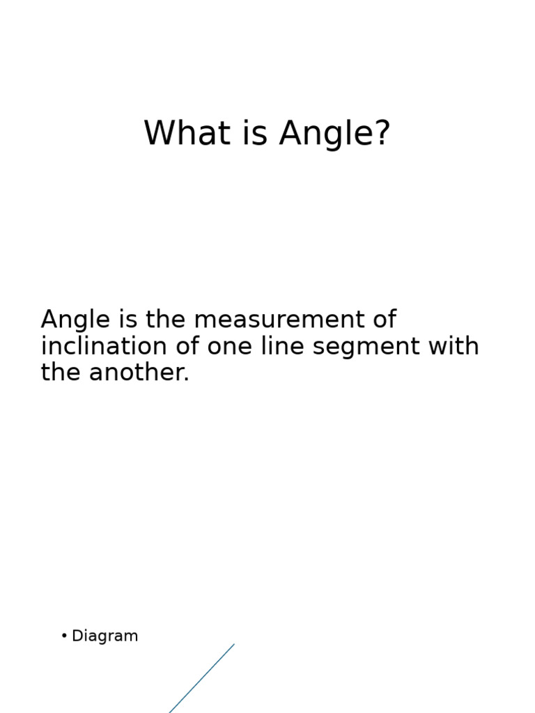 Angle and Its Measurement | PDF
