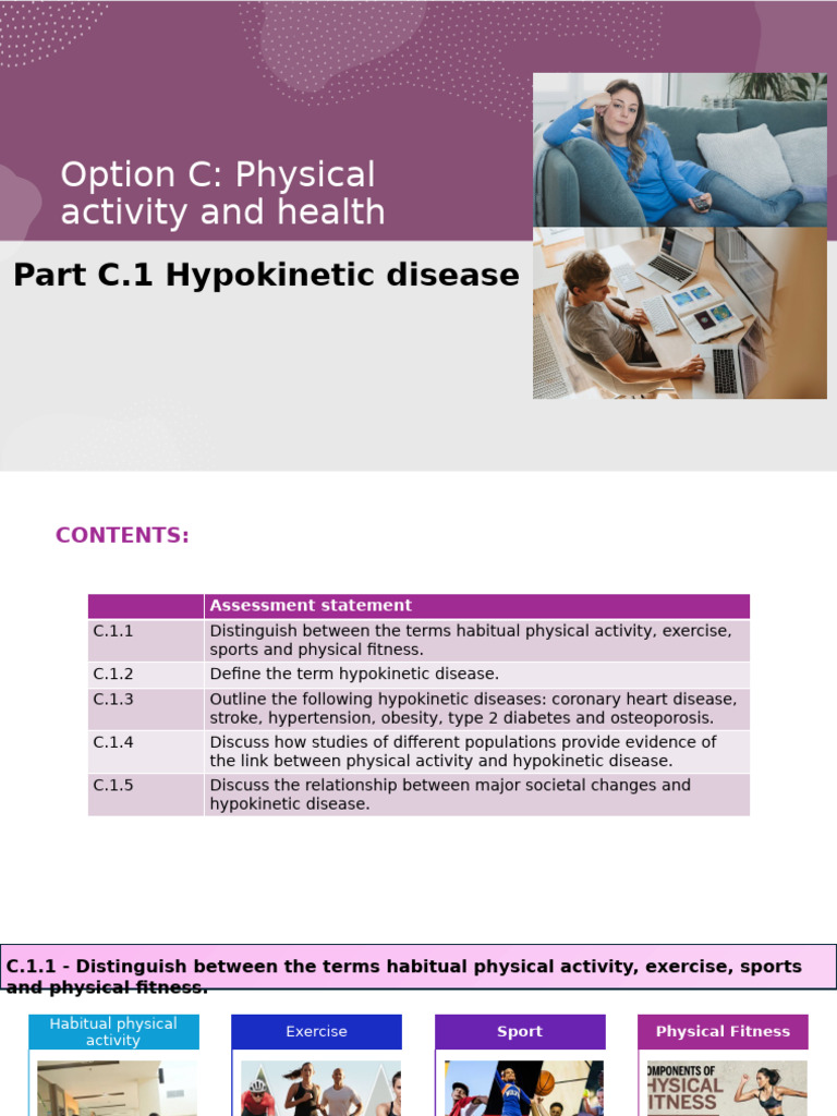 Understanding Hypokinetic Diseases and Activity | PDF | Coronary Artery ...