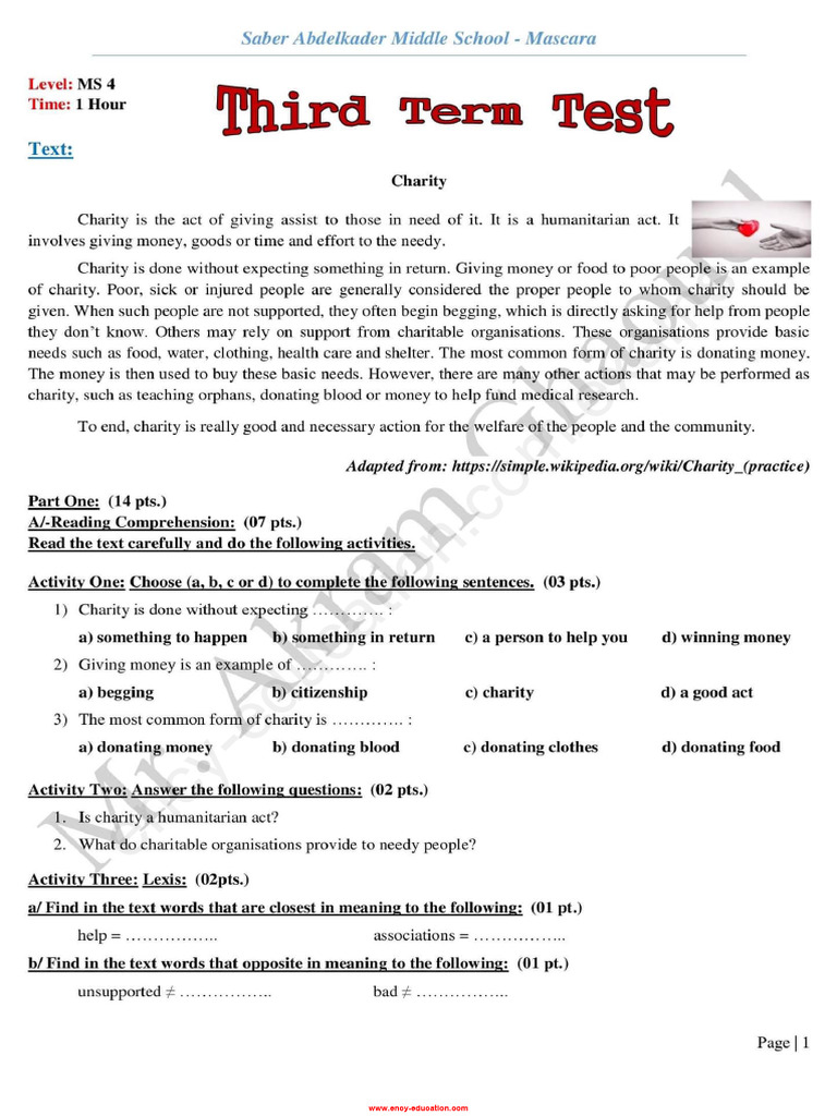English 4am24 3trim d3 | PDF