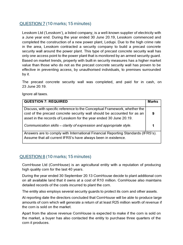 Addsitional Conceptual Framework Questions | PDF | International ...