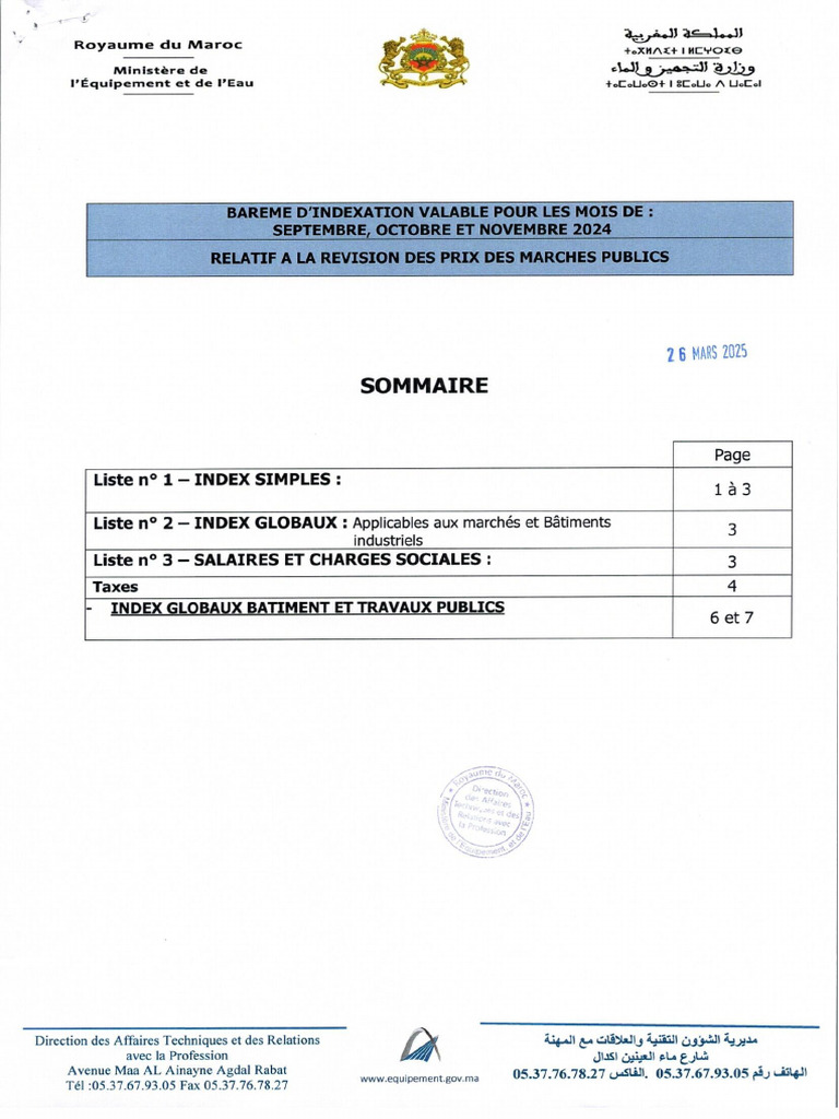 Bareme Septembre 2024 | PDF