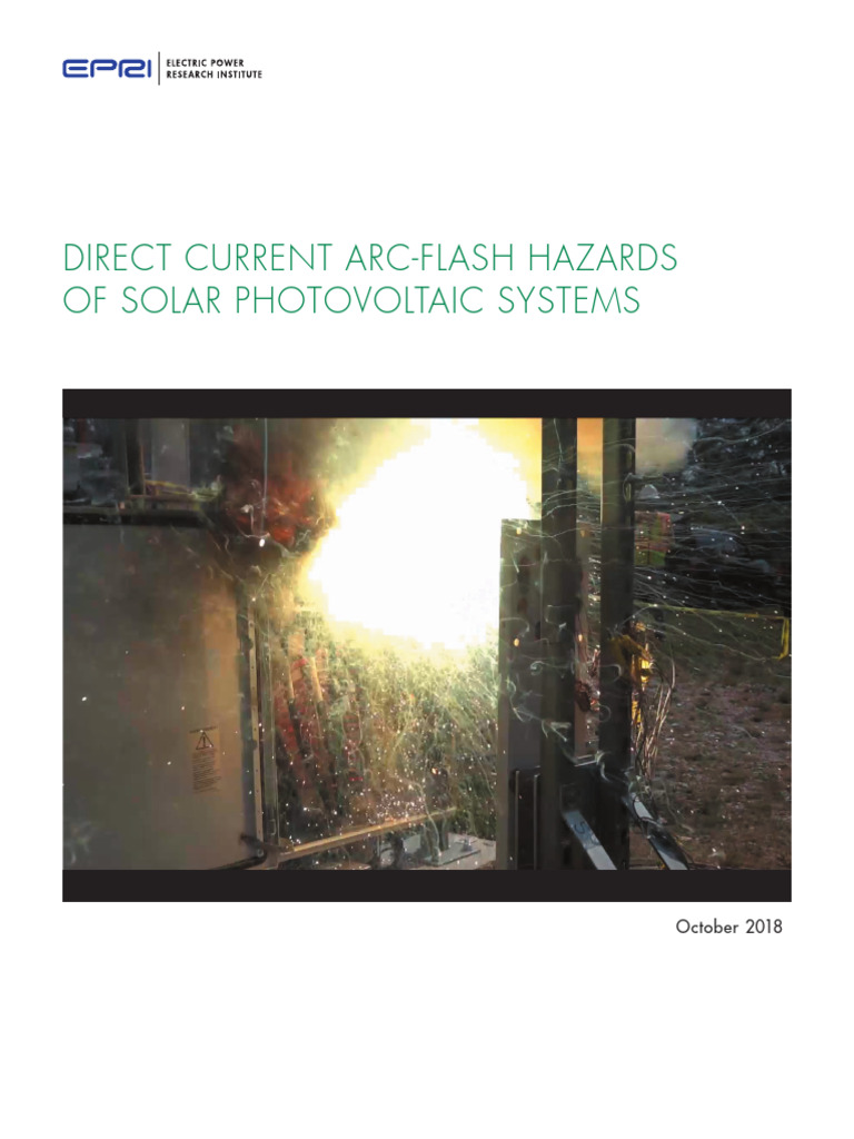Direct Current Arc-Flash Hazards of Solar Photovoltaic Systems | PDF ...
