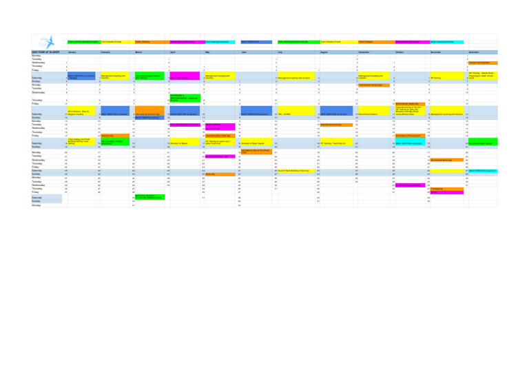 2025 YEAR AT A GLANCE - EVENTS - ALL Dept. Calender | PDF | Observances