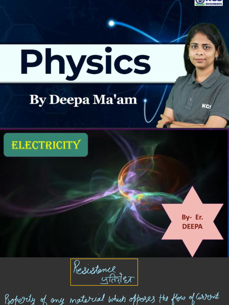 Lecture-40 Electricity (Part - 4) - 8210248035 - 241210 - 162729 | PDF