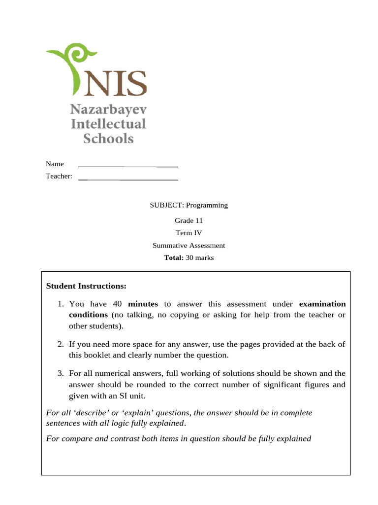 Programming Grade11 v4.0 New | PDF | Class (Computer Programming) | Inheritance (Object Oriented ...