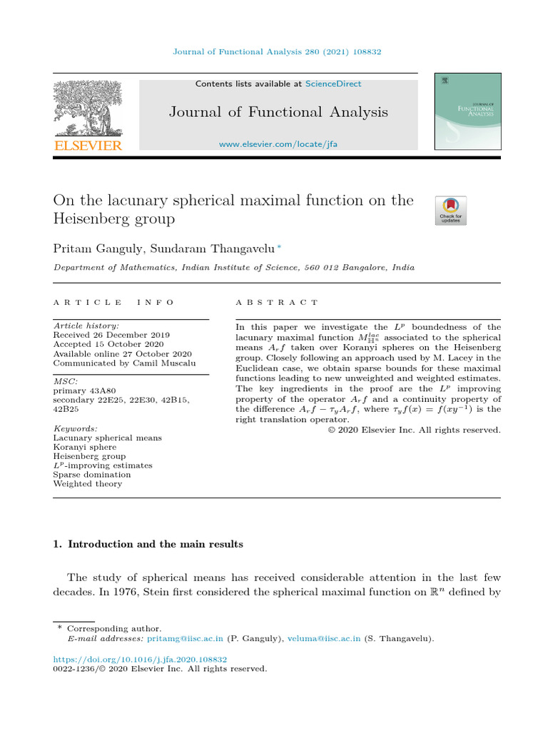 (Pritam Ganguly, S. Thangavelu) On The Lacunary Spherical Maximal ...