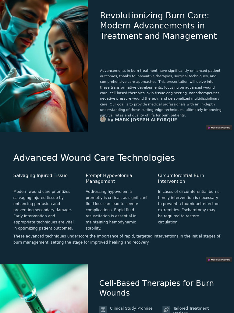 Revolutionizing Burn Care Modern Advancements in Treatment and ...