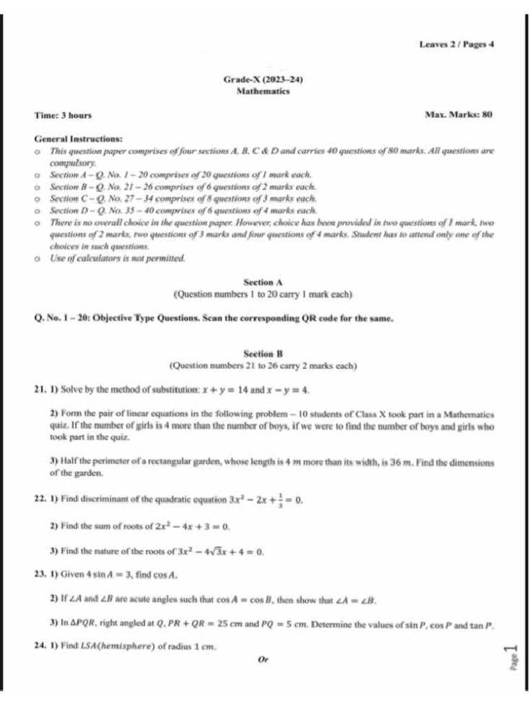 Math 2024 Pdf
