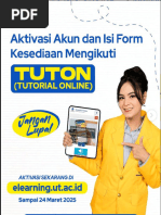 Tutorial Aktivasi Akun Elearning Universitas Terbuka | PDF