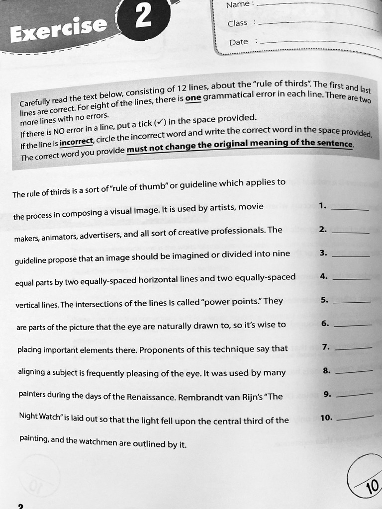 Proofreading Exercise | PDF