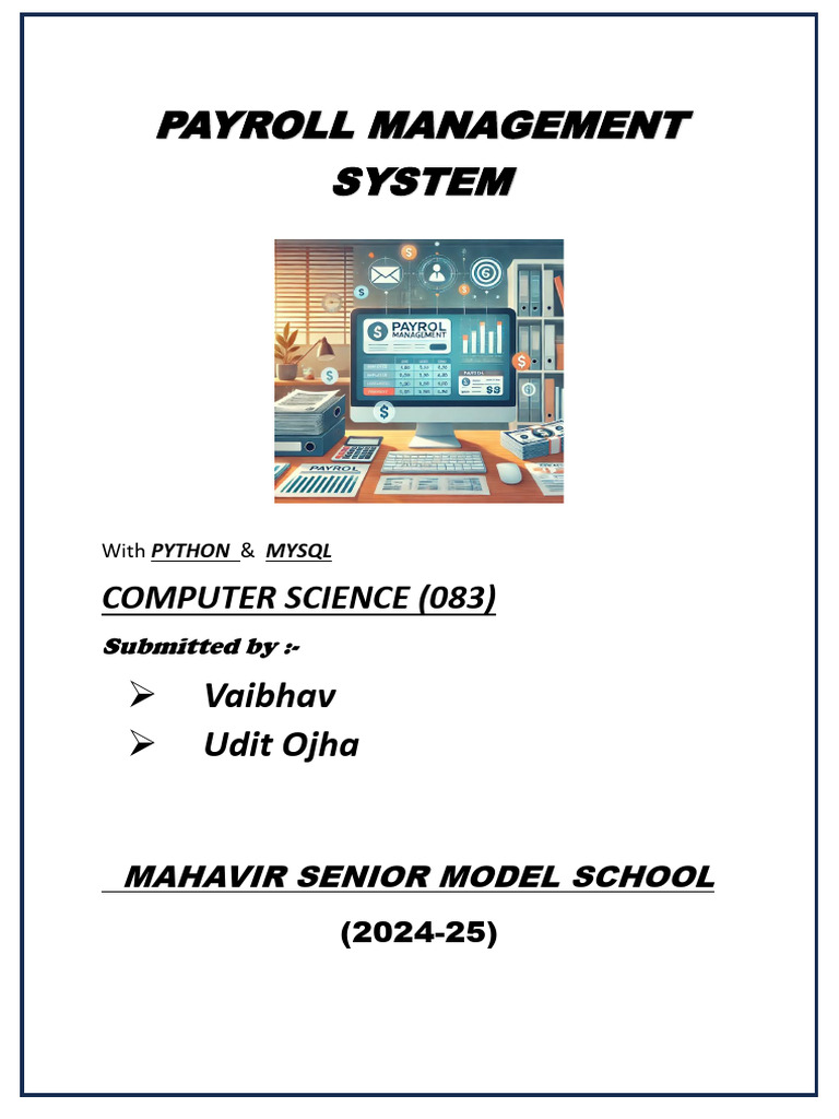 Payroll Management System | PDF | Databases | My Sql