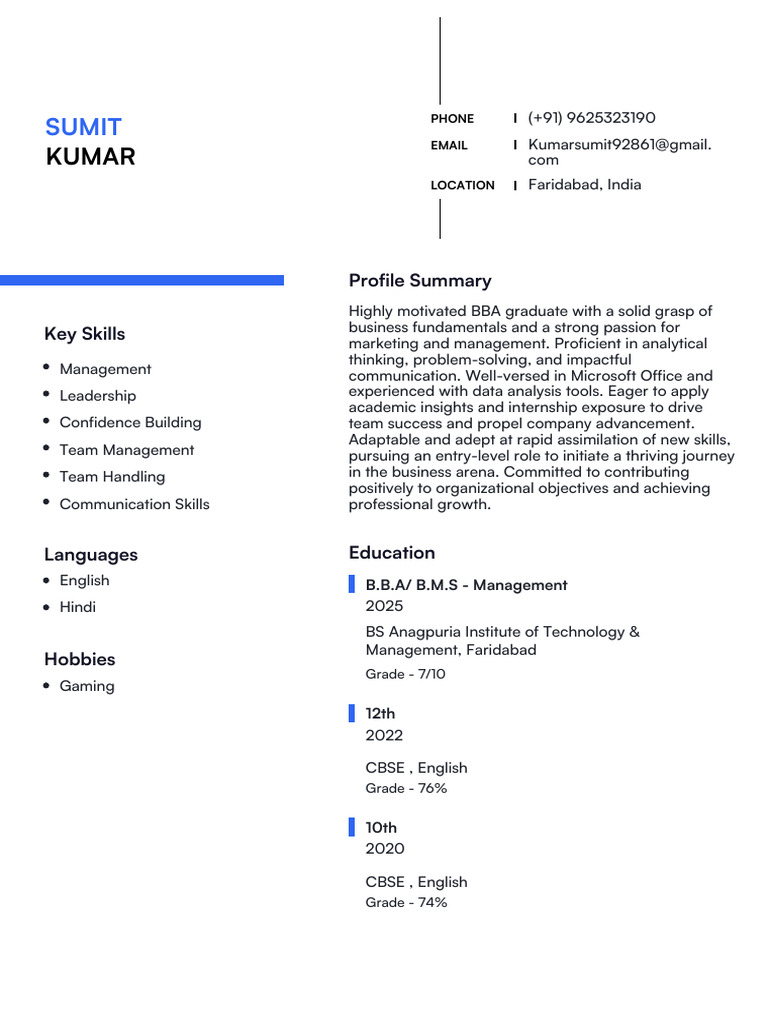 Naukri Resume | PDF