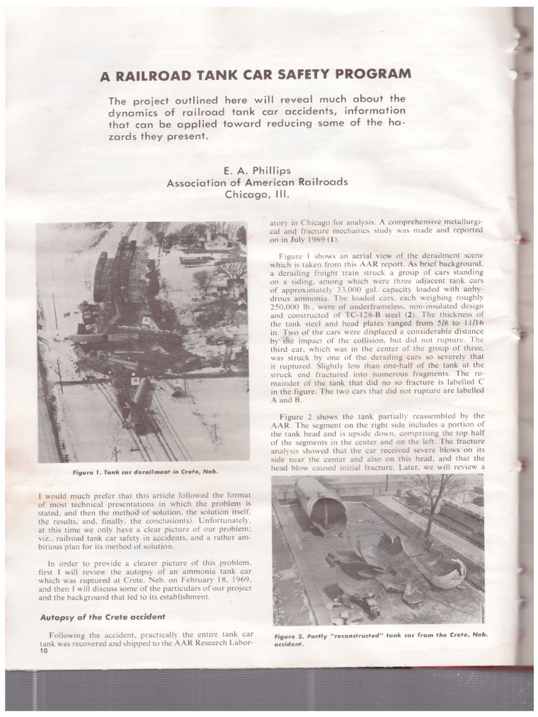 4 A Railroad Tank Car Safety Program | PDF