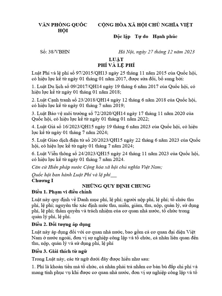 phí, lệ phí | PDF
