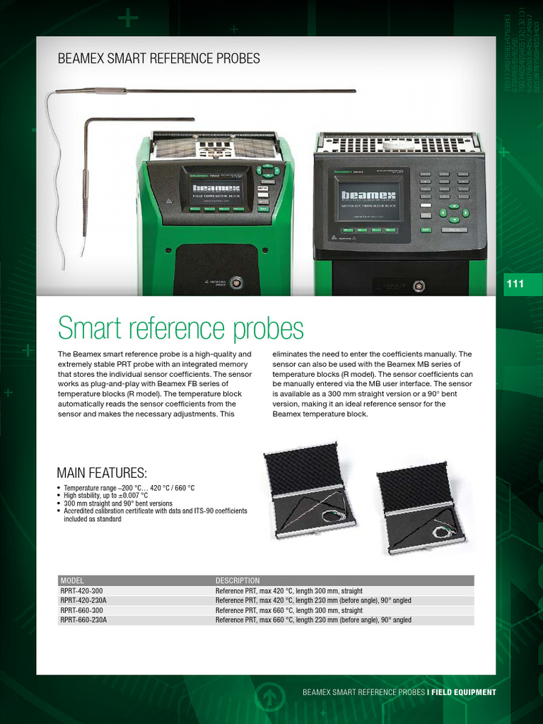 Beamex-Smart-Reference-Probes-ENG | PDF | Applied And Interdisciplinary ...