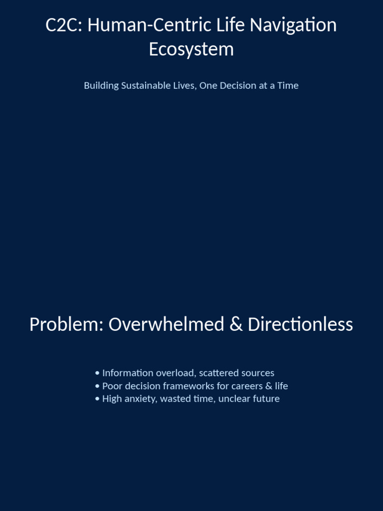 Project C2C Final PitchDeck ISB | PDF