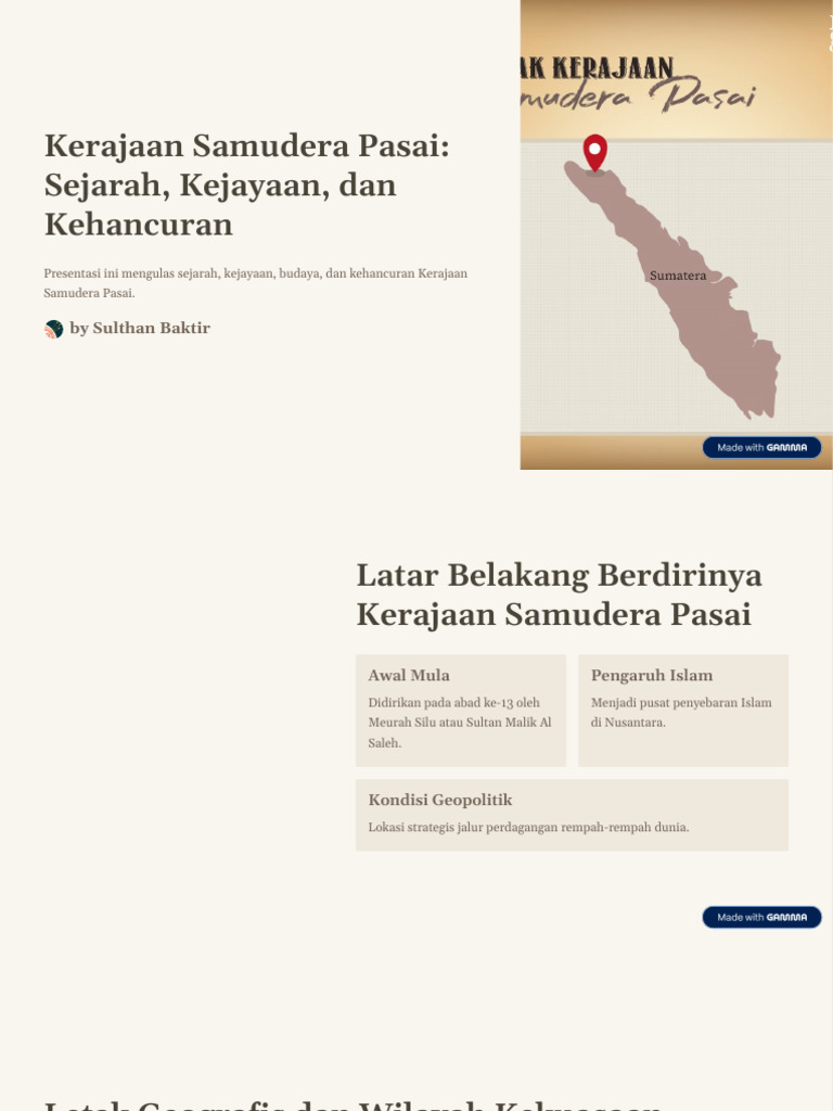 Kejayaan dan Kehancuran Samudera Pasai | PDF