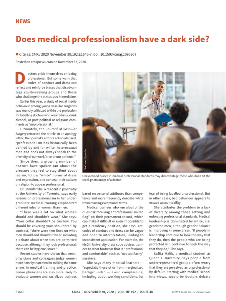 Professionalism - Dark Side | PDF