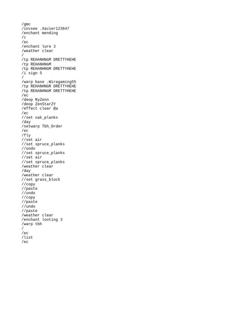 Command History | PDF