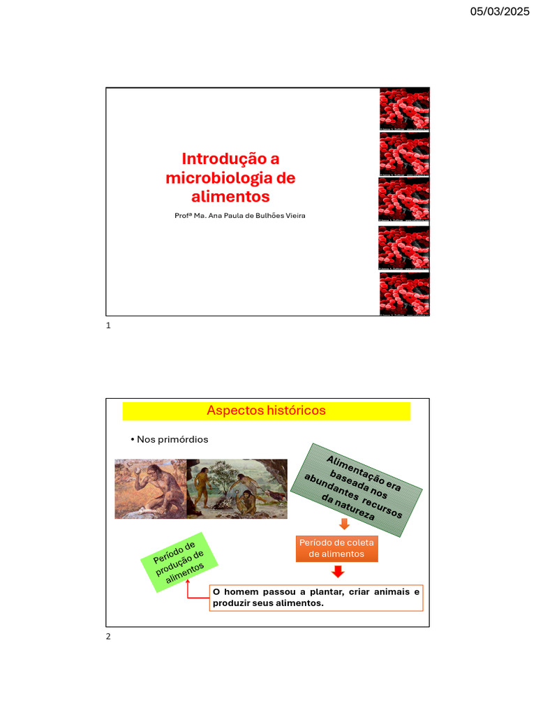 Aula 1 - Revis o de Microbiologia | PDF | Microrganismo | Fermento